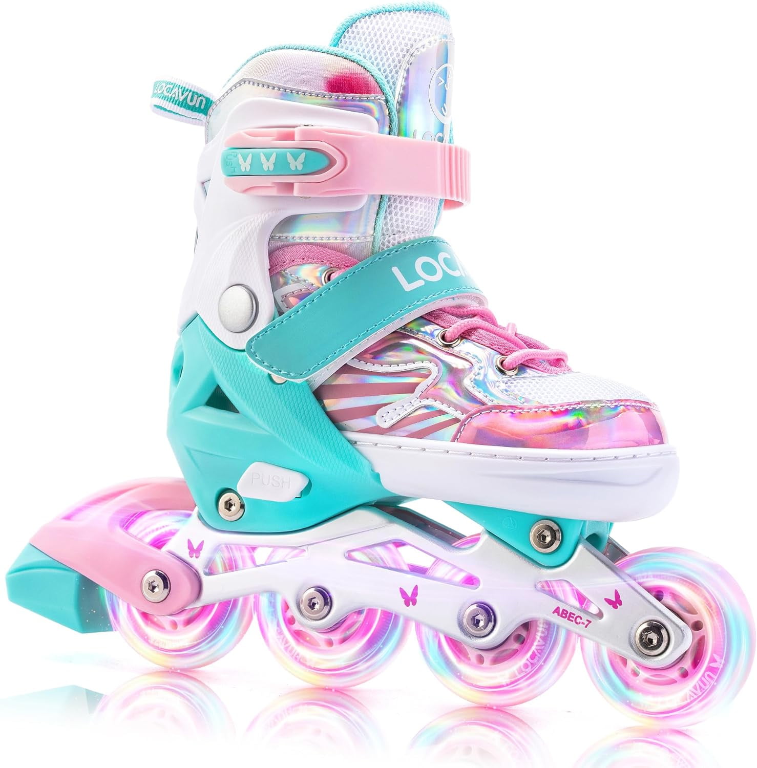 Inline Skates for Girls and Kids, Roller Skates Blades with 4 Size ...
