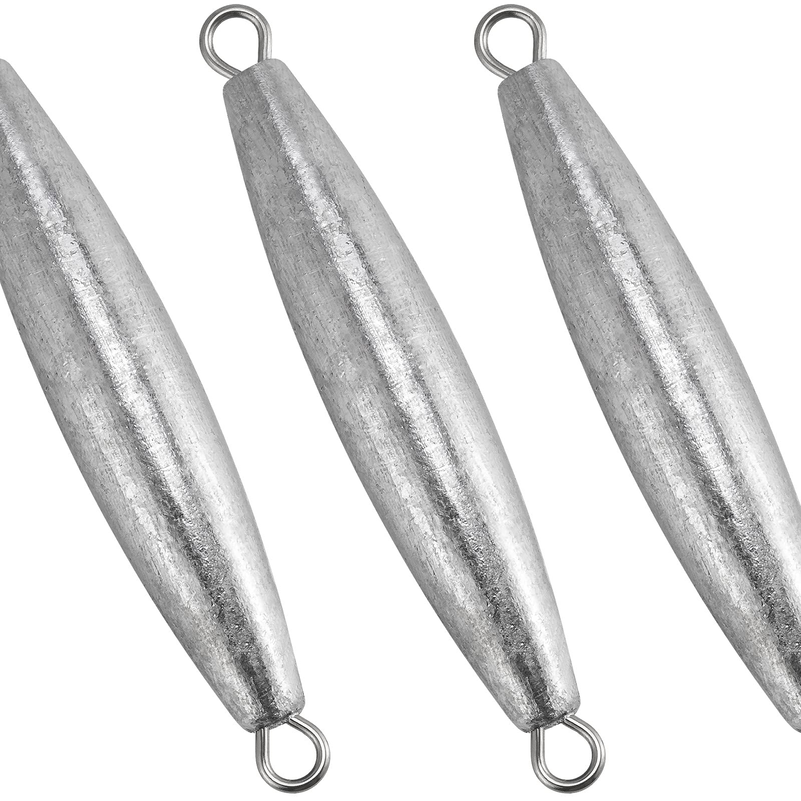 Inline Trolling Sinker 5 Pack, Torpedo Lead Weight for Deep Water ...