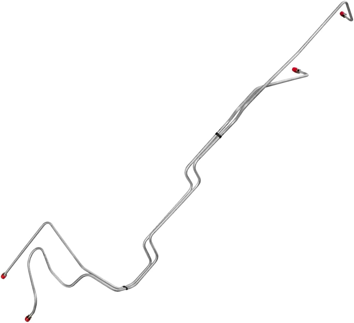 Inline Tube Replacement for 1966 Ford Mustang V8 C4 5/16" Trans Cooler Lines 2pc, OE Steel ...