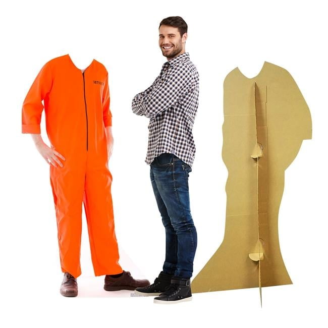 Inmate Orange Jump Suit Standin Cardboard Standup - 61 x 33 in ...