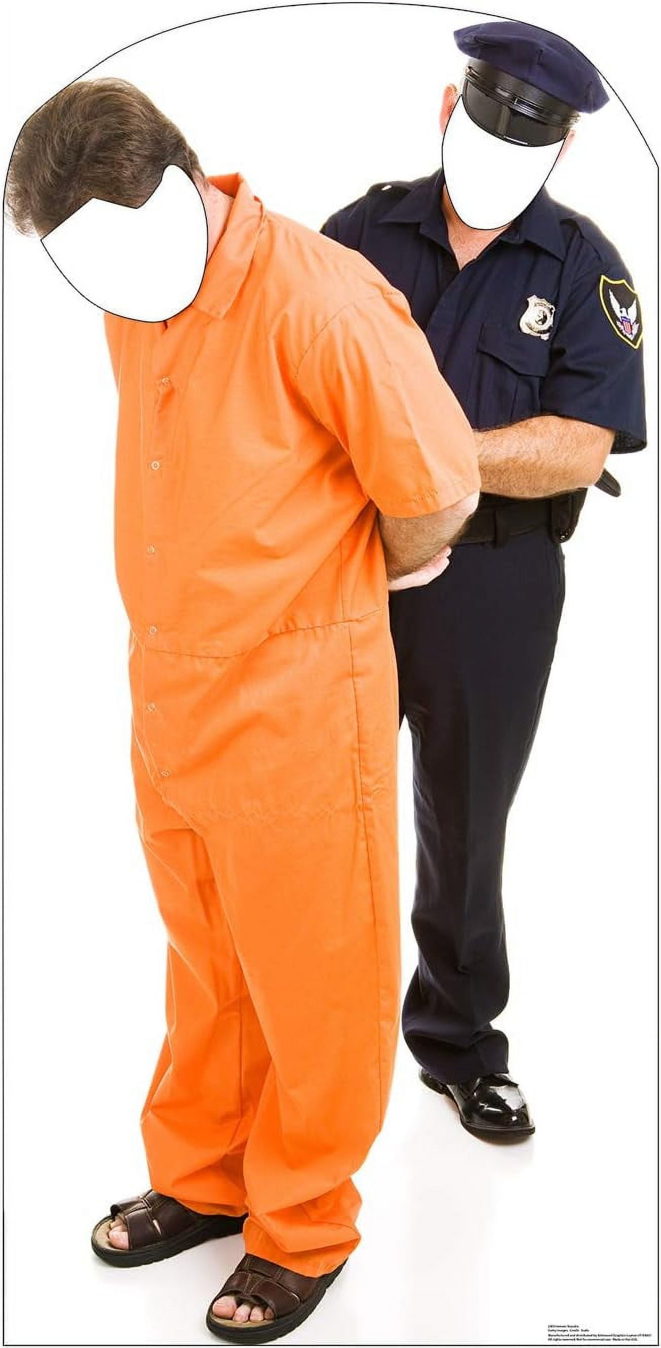 Inmate Police Officer St-in Life Size Cutout Stup - Walmart.com