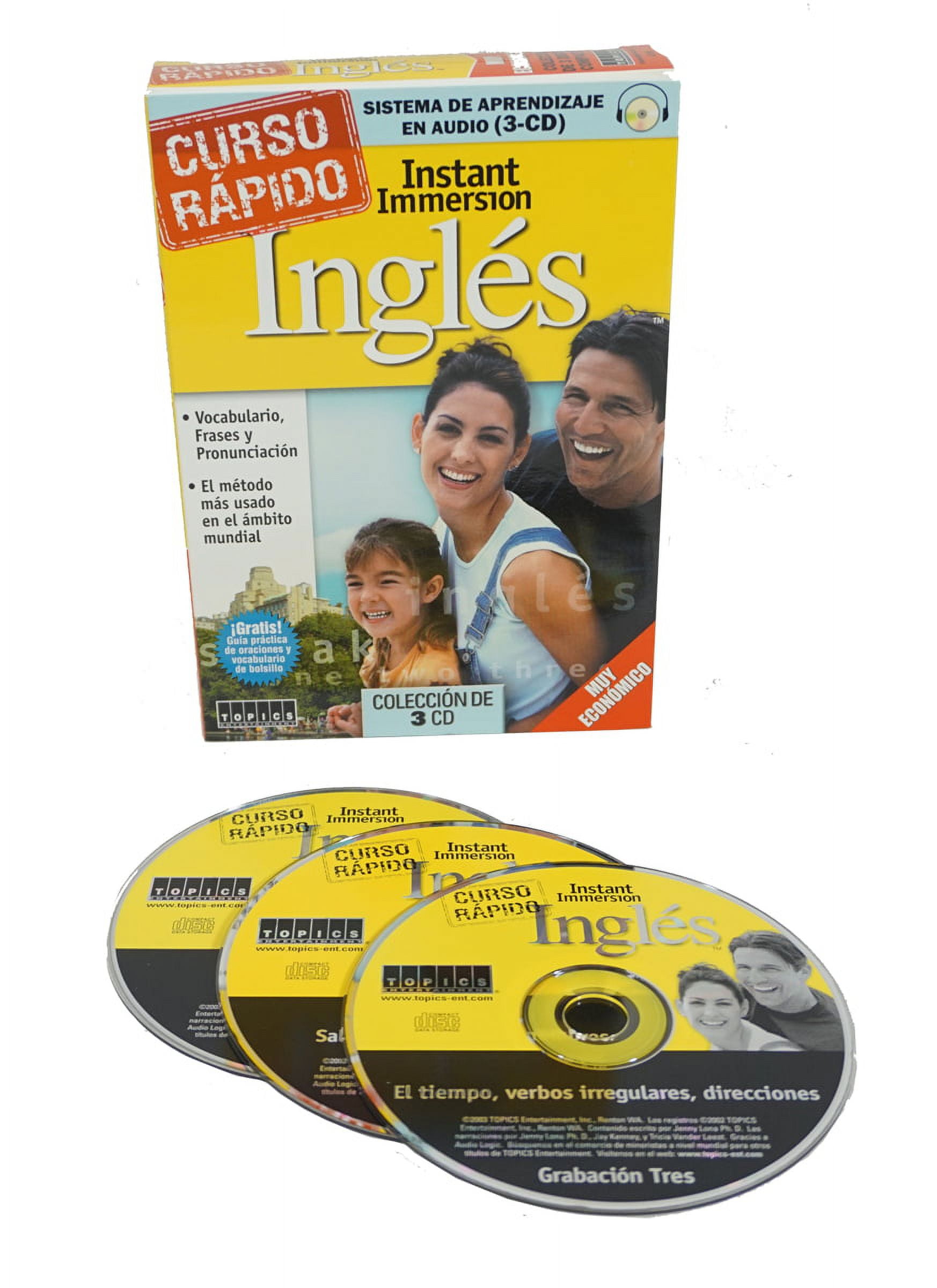 Inmersión instantánea Aprende a hablar Ingles (español a inglés) Idioma 3 CD de audio: escúchalo ...