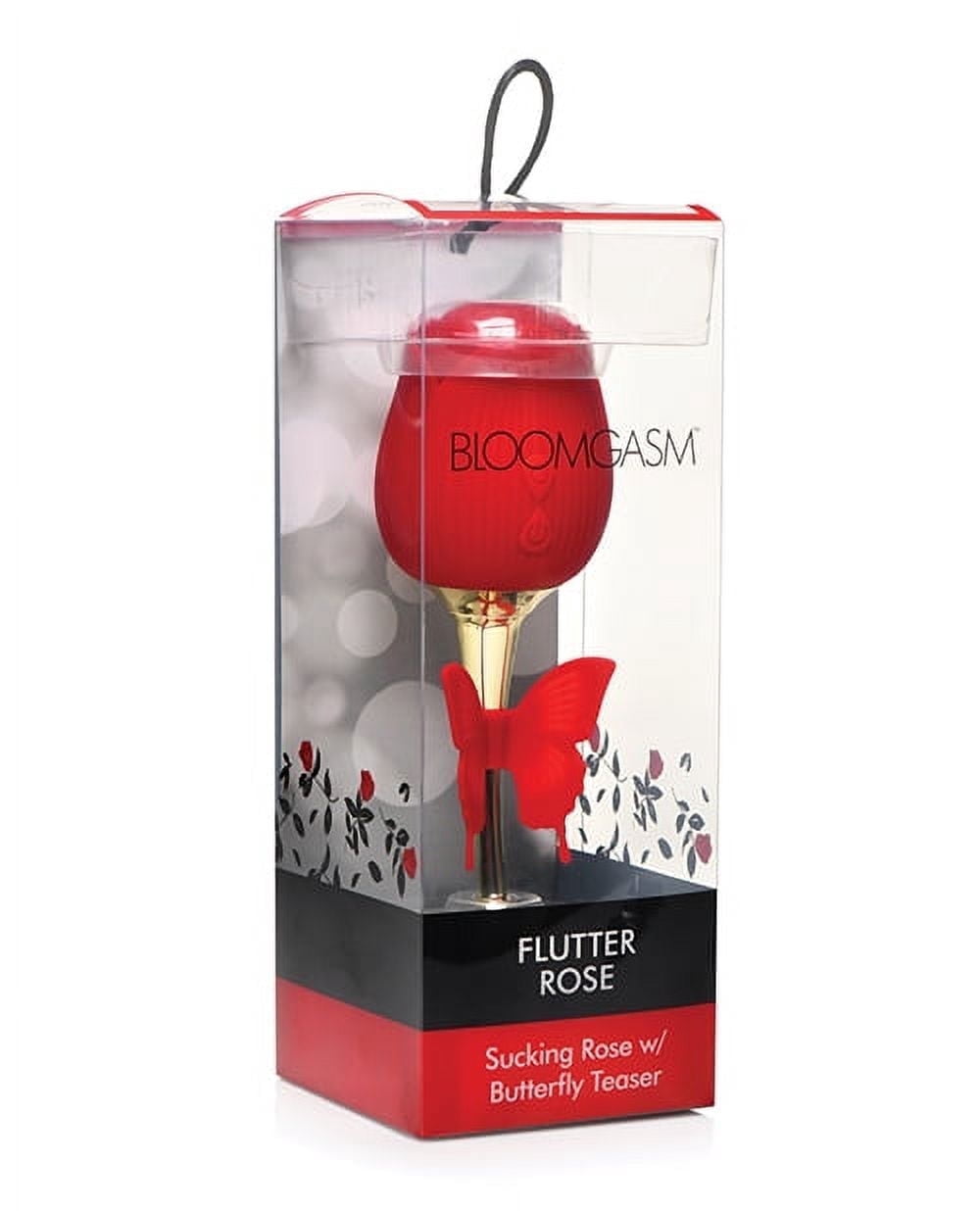 Inmi Bloomgasm Flutter Rose Butterfly Kiss Vibrators Red/Gold - Walmart.com