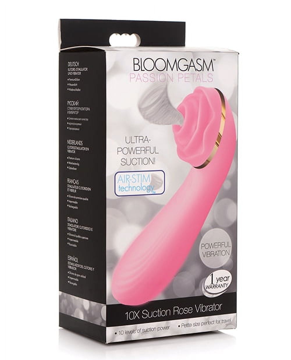 Inmi Bloomgasm Passion Petals 10x Silicone Suction Rose Vibrator - Pink - Walmart.com