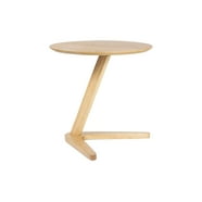 360 ° Rotating Wood Side Table, L Shape Mobile End Table with Shelves ...