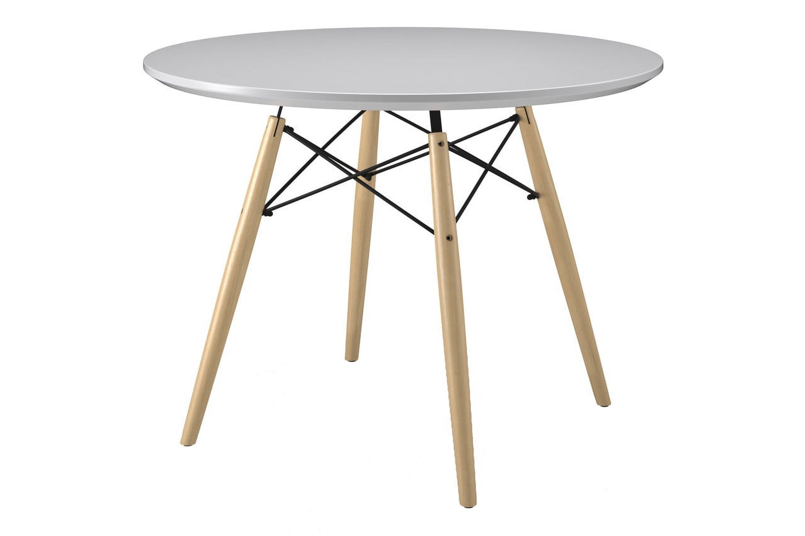 Inmod Eiffel Gray Round Dining Table (Large) - Walmart.com