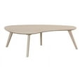 Inmod Mid-Century Modern Kidney Shaped Coffee Table (Sunwash) - Walmart.com