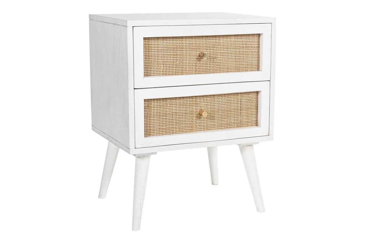 Inmod Serafina 2-Drawer Nightstand (White) - Walmart.com