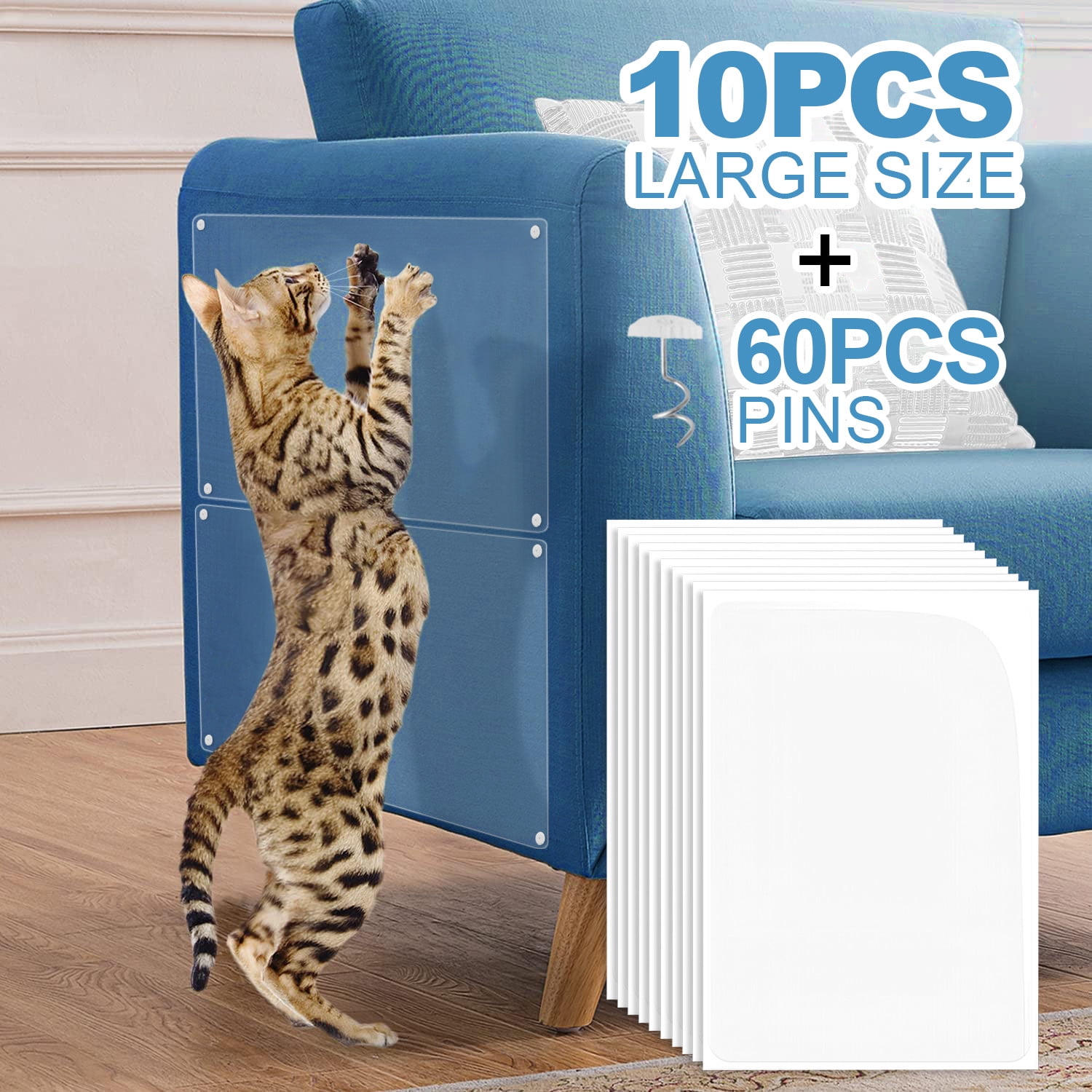 Innens 10Pcs Cat Scratch Tape Protectors for Furniture Anti Scratching ...