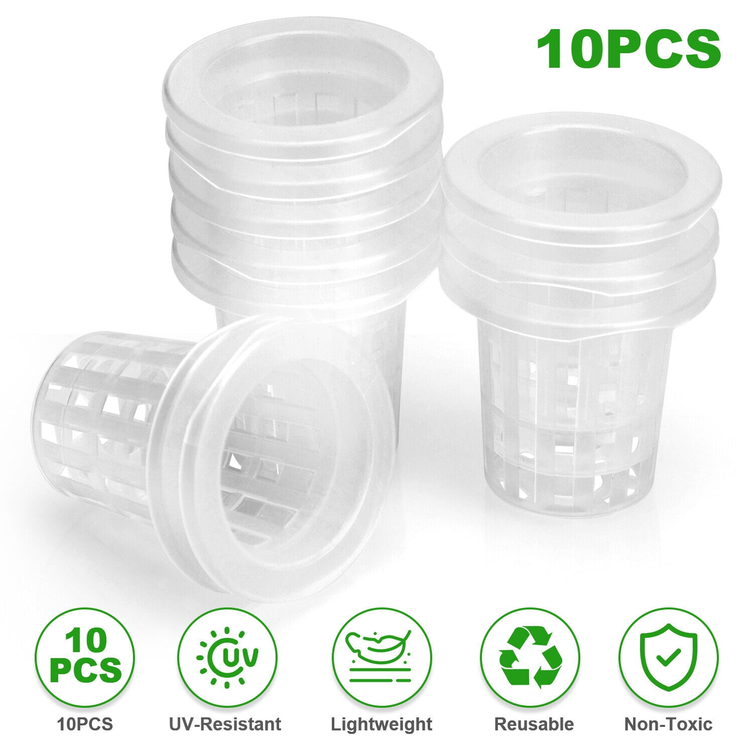 Innens 10Pcs Hydroponic Net Pots Baskets for Hydroponics Slotted Mesh ...