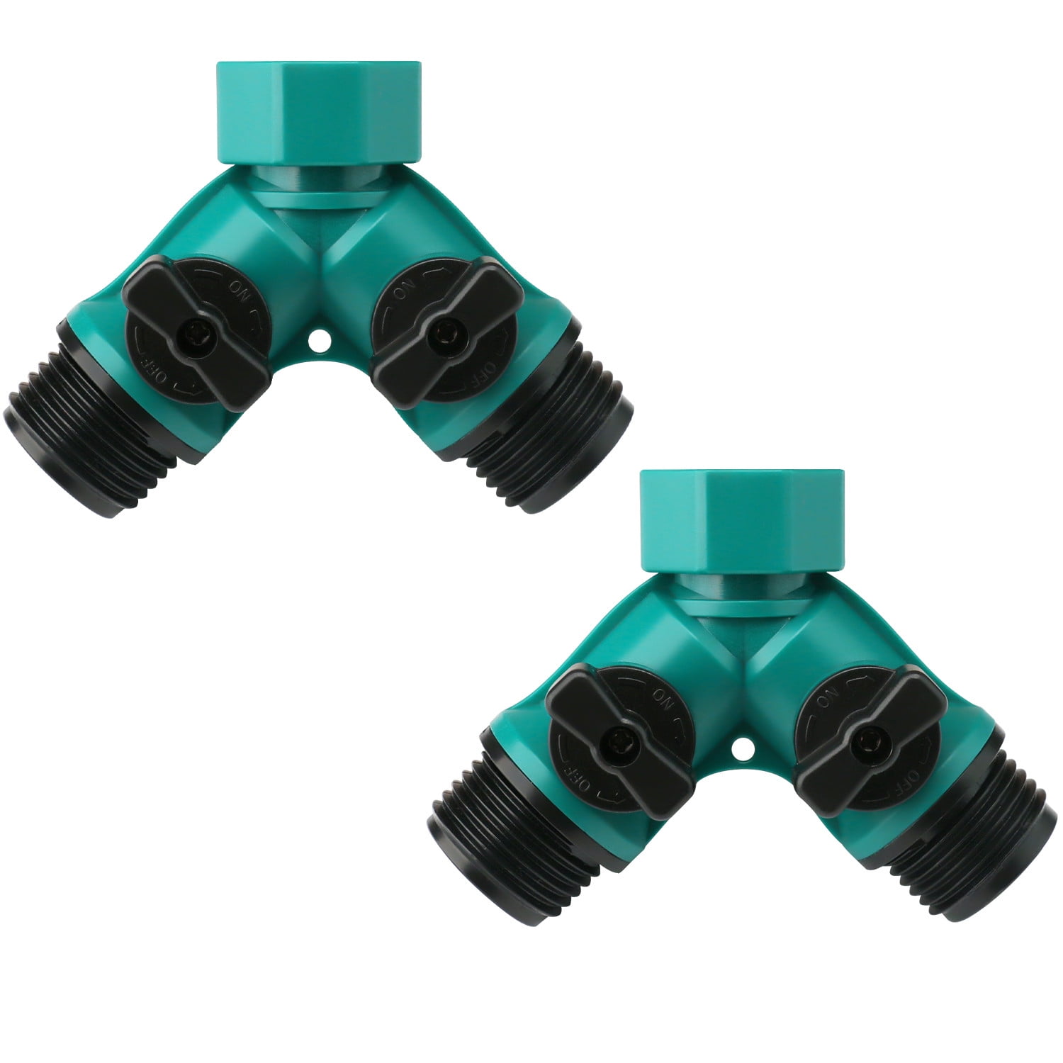Innens 2Way Plastic Garden Water Hose Splitter 3/4" Faucet Double ...