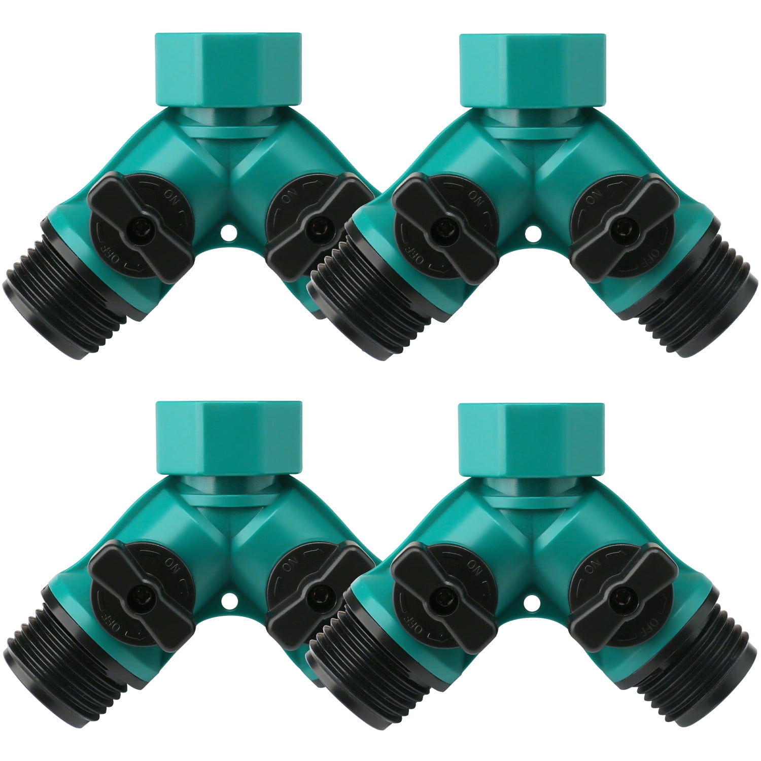 Innens 2Way Plastic Garden Water Hose Splitter 3/4" Faucet Double ...