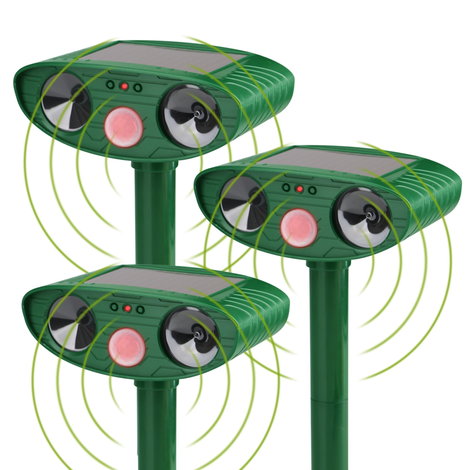 Innens Animal Repeller Ultrasonic Solar Outdoor Pest Cat Mice Deer ...