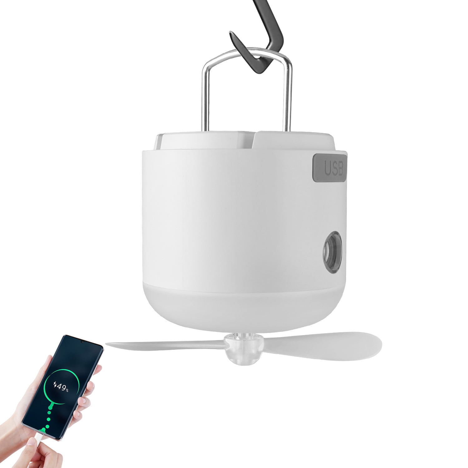 Innens Camping Fan Portable Hanging USB Fan with Multiple Functions for ...