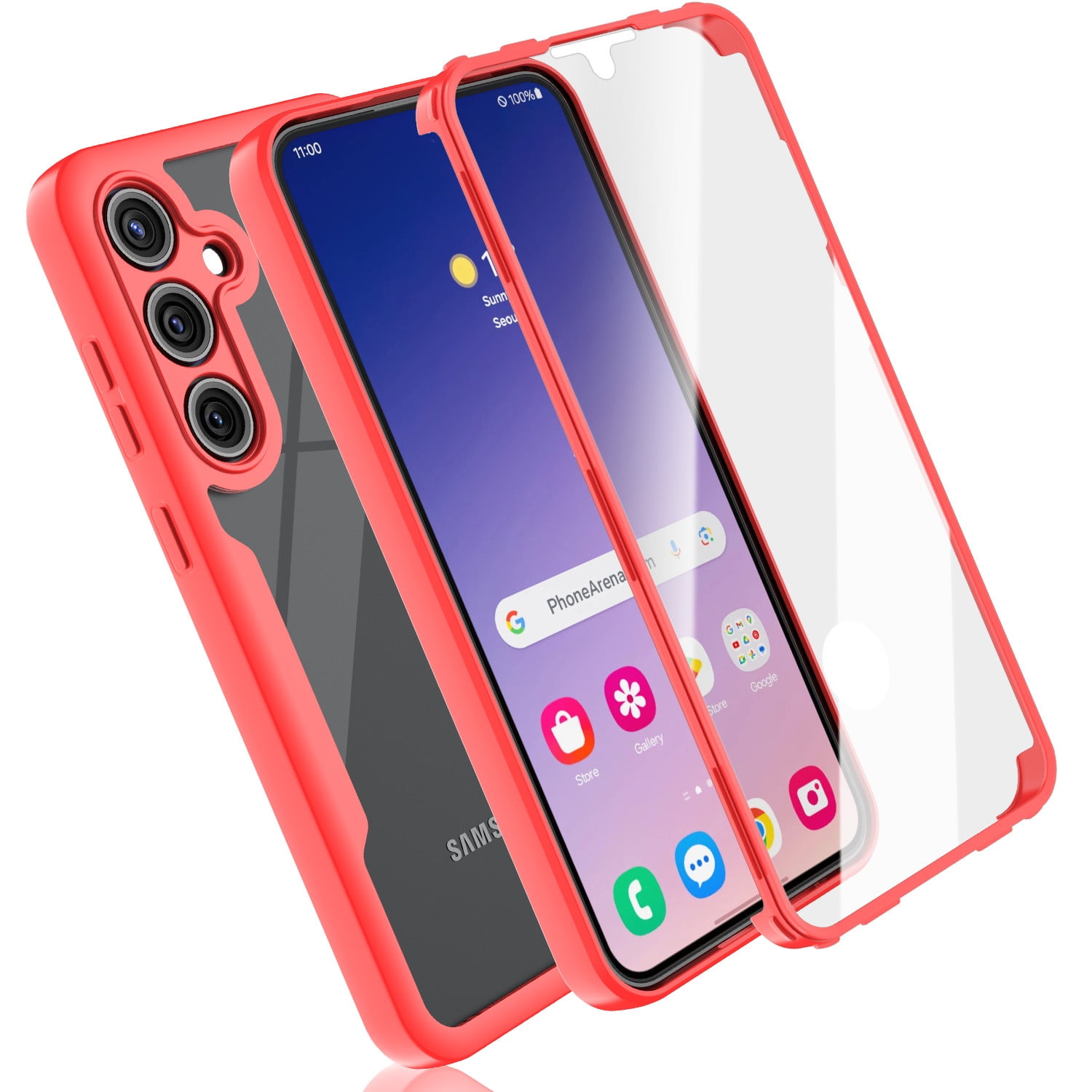 Innens Case with 2Pcs Screen Protector with Built-in Full Cover for Samsung Galaxy S24 Ultra/S24 ...