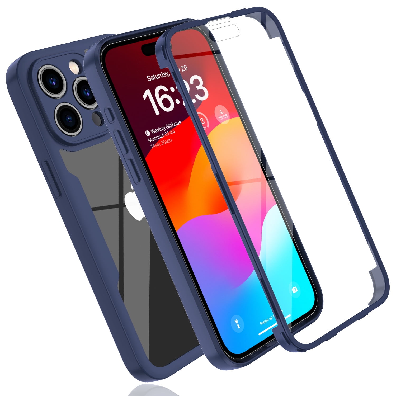 Innens Case with Built-in Screen Protector Full Cover for iPhone15/15 ...