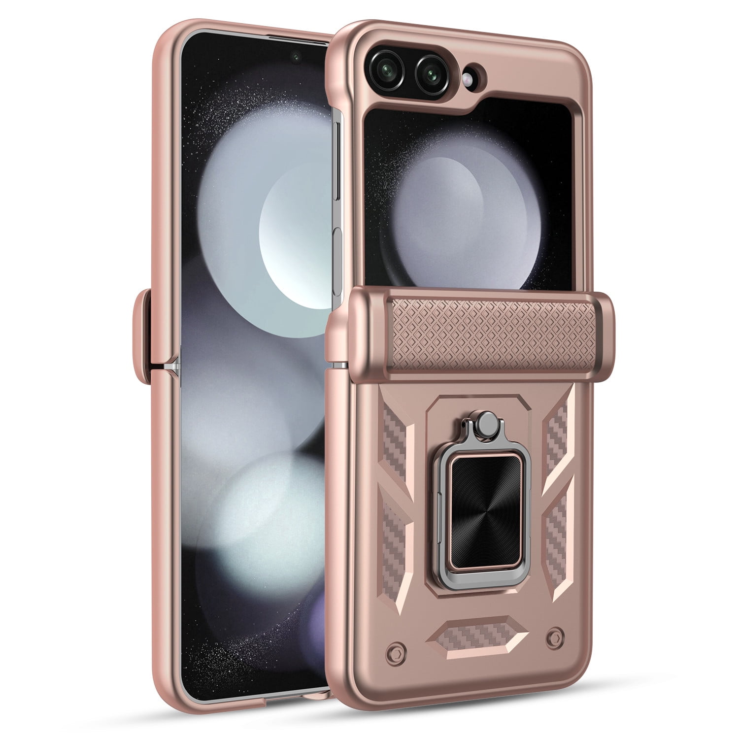 Innens Case with Screen Protector for Samsung Galaxy Z Flip 5 5G Shockproof Phone Cover with ...