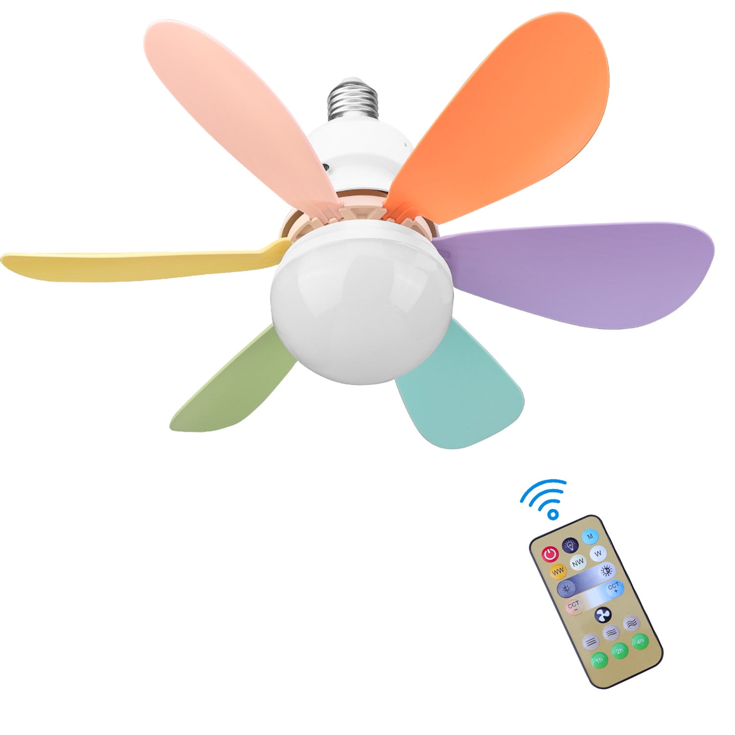 Innens Ceiling Fan with Light Adjustable 3-Speed Brushless Motor Remote ...