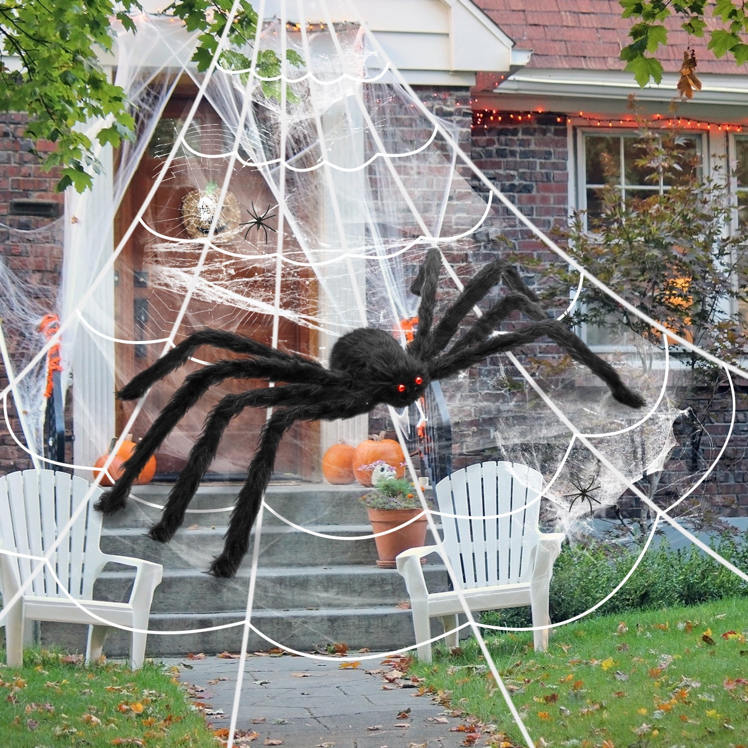 Innens Halloween Spider Decorations Realistic Giant Hairy Spiders Decor ...