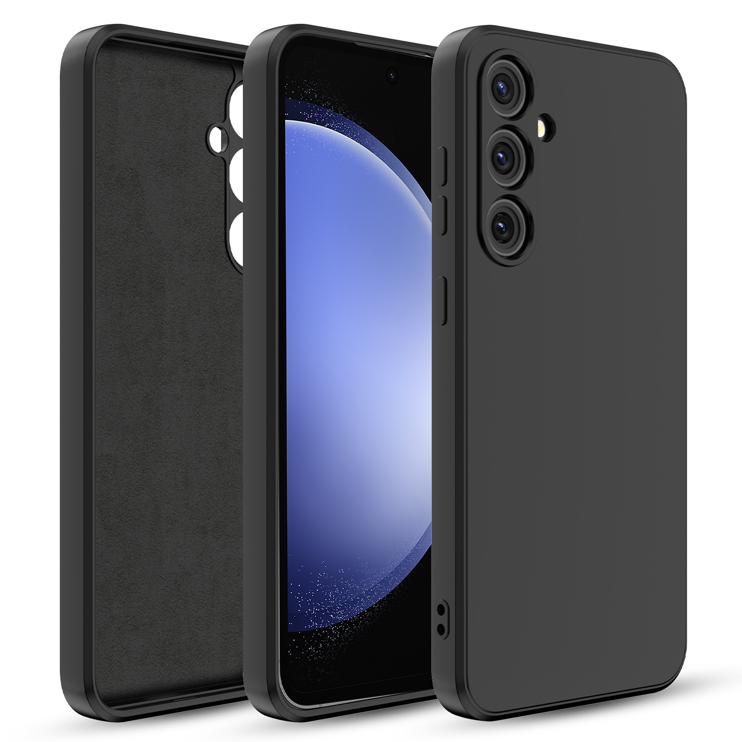 Innens Phone Case with 2 Pcs Screen Protector for Samsung Galaxy S23 FE 5G Liquid Silicone ...