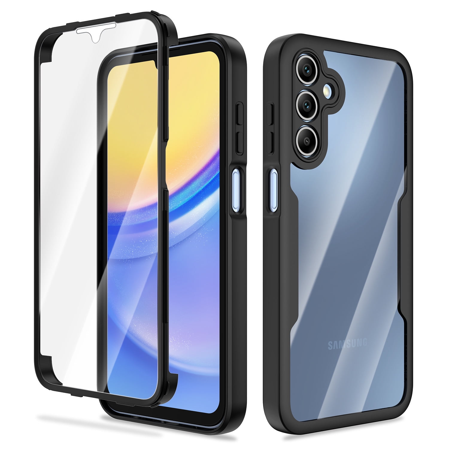 Innens Phone Case with Built-in Screen Protector Full Cover for Samsung Galaxy A15 5G 6.5inch ...