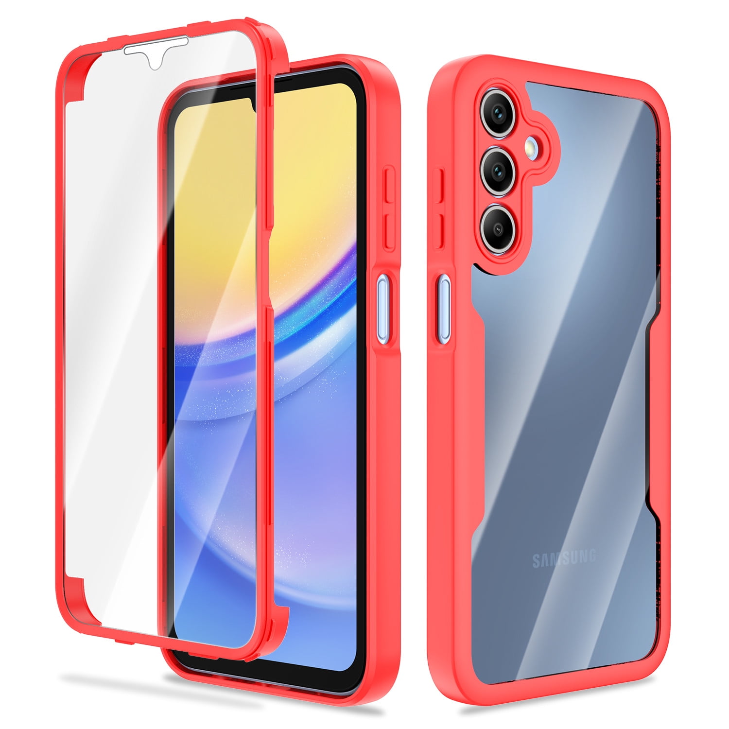 Innens Phone Case with Built-in Screen Protector Full Cover for Samsung Galaxy A15 5G 6.5inch ...