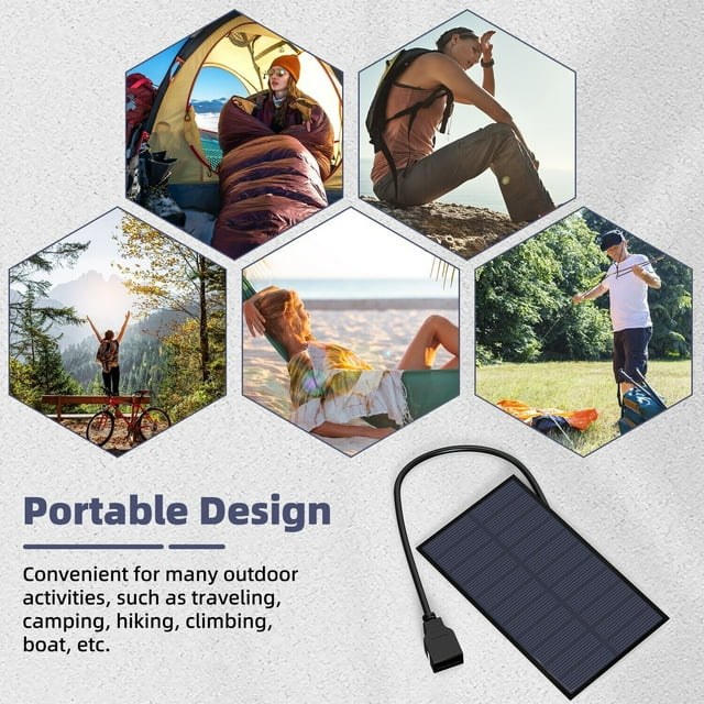 Innens Portable USB Solar Power Bank Solar Panel Phone Charger For ...