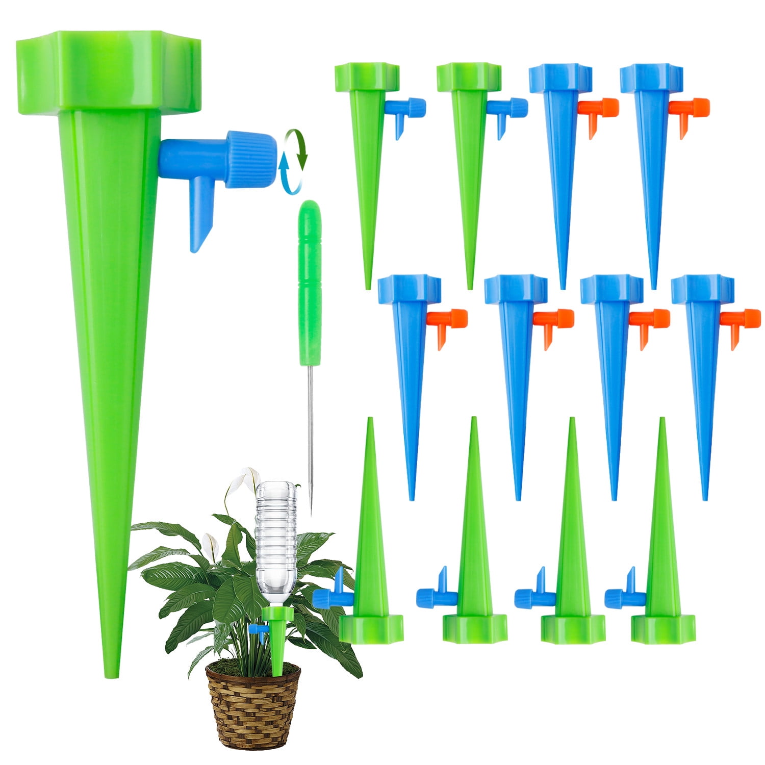 Innens Self Watering Spikes Adjustable Automatic Drip Irrigation System ...