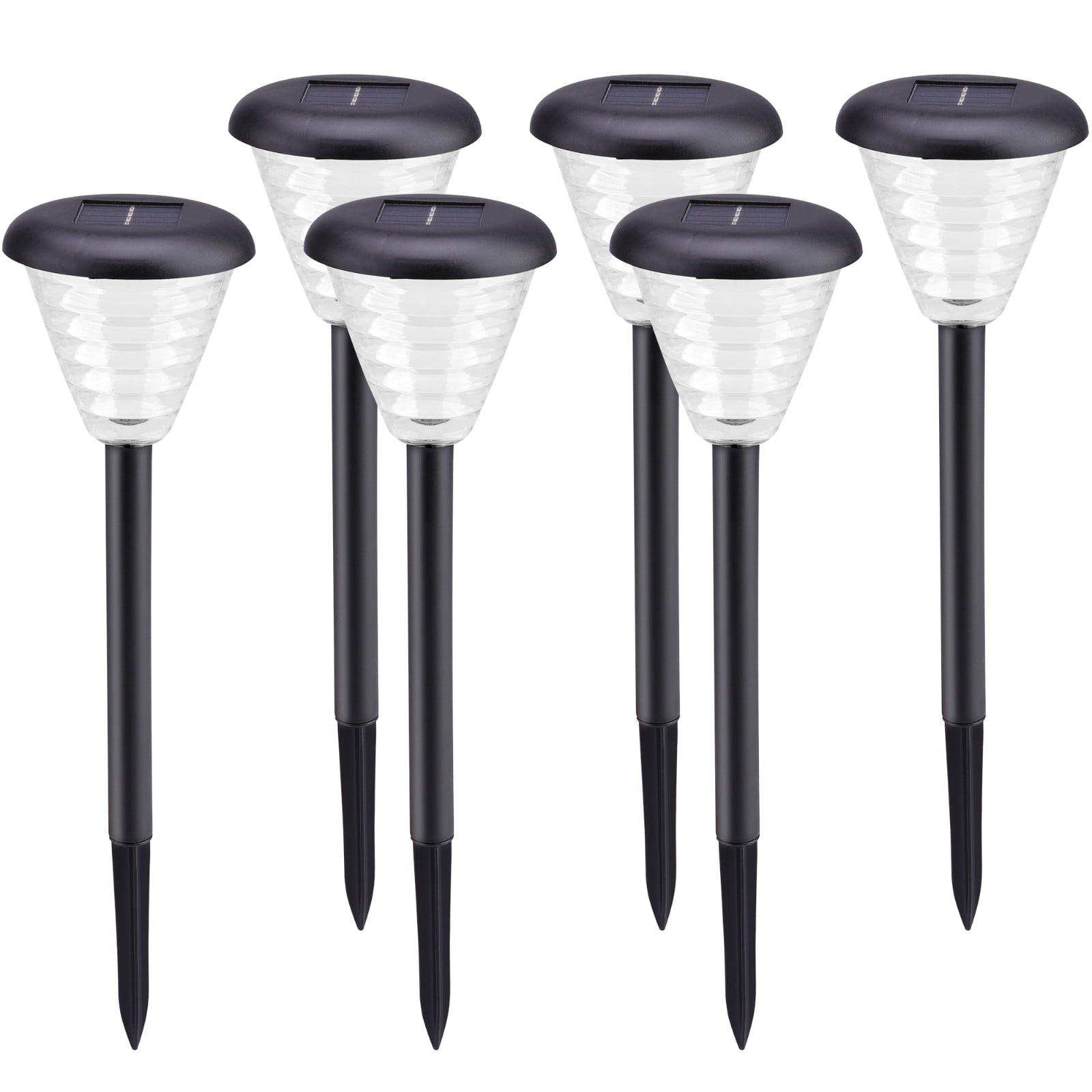 Innens Solar Pathway Lights Outdoor Waterproof Tapered LED Landscape ...