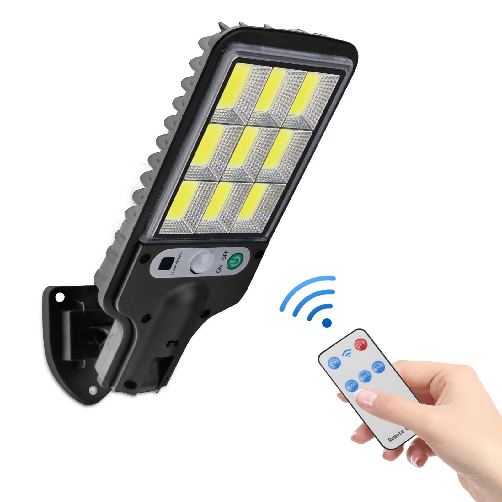 Innens Solar Street Lights Outdoor 108COB Motion Sensor Waterproof Lamp ...