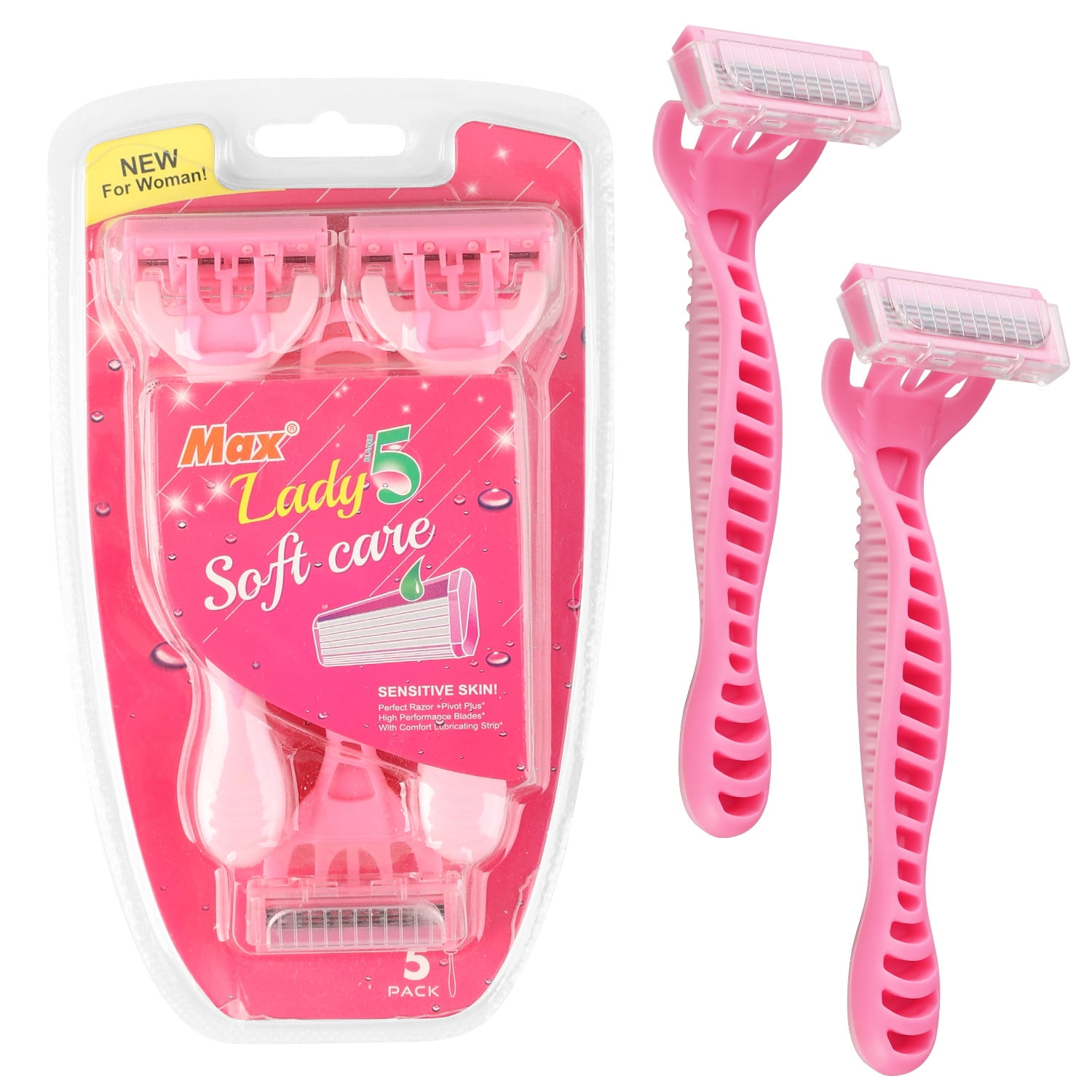 Innens Women's Razor Disposable Five-layer Stainless Manual Hair Razor ...