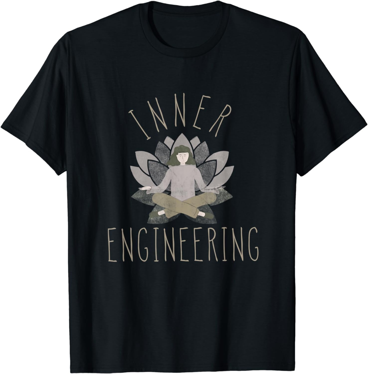 Inner Engineering Inspiring Yoga T-Shirt - Walmart.com