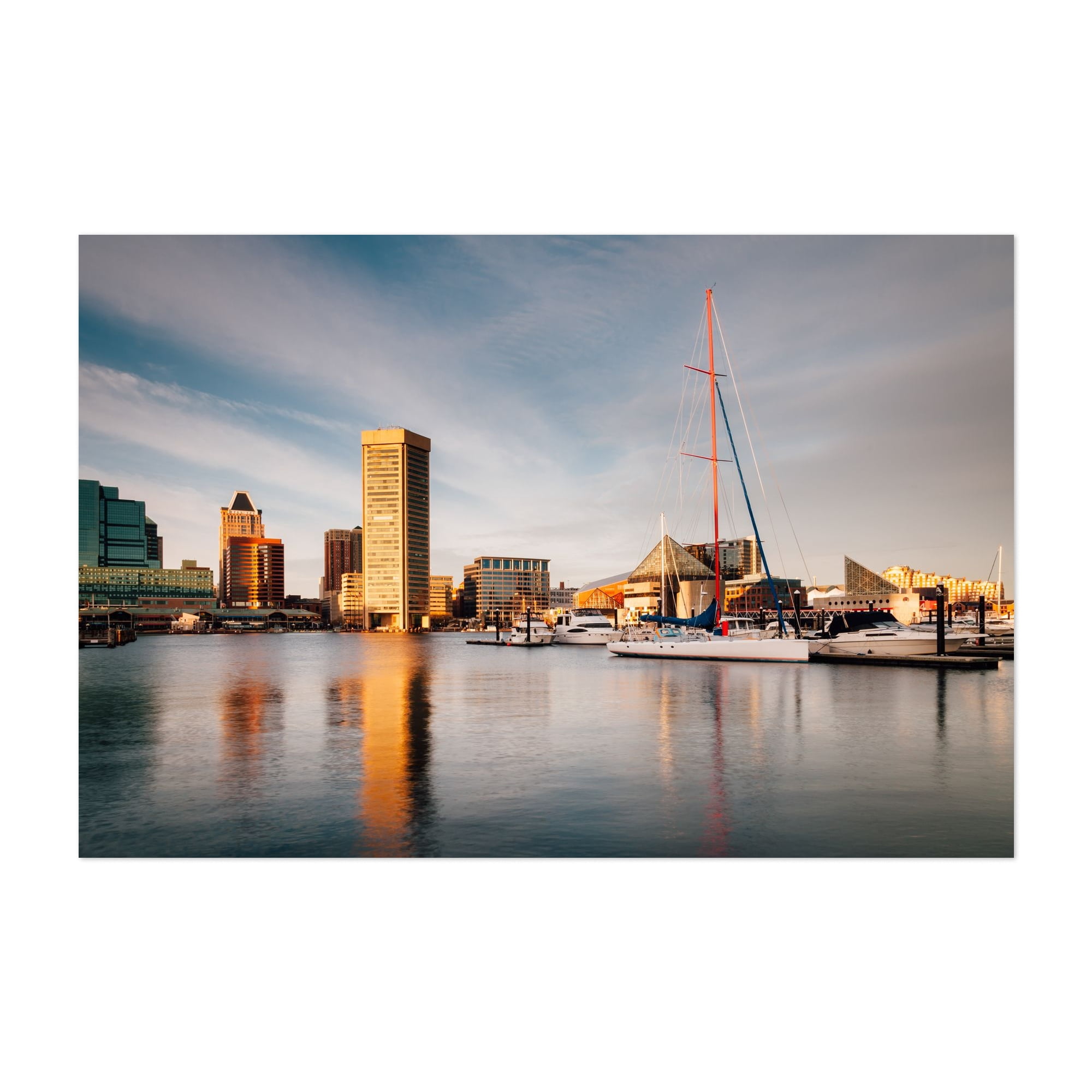 Inner Harbor 03 - Baltimore Maryland Photography Harbor Cityscape ...