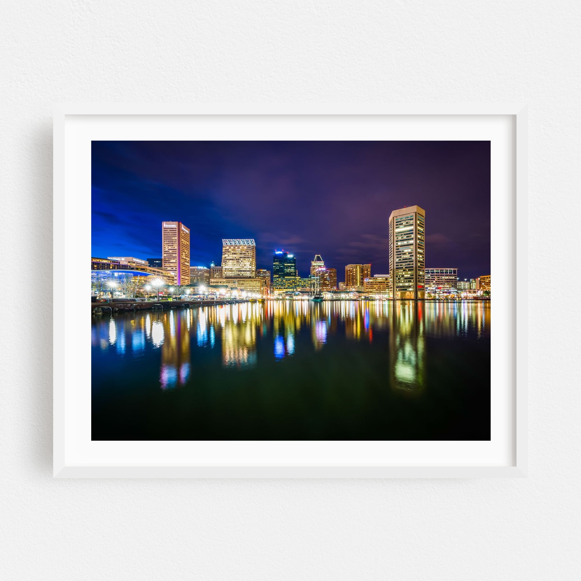 The Inner Harbor Skyline 02 - Baltimore Maryland Photography Cityscape ...