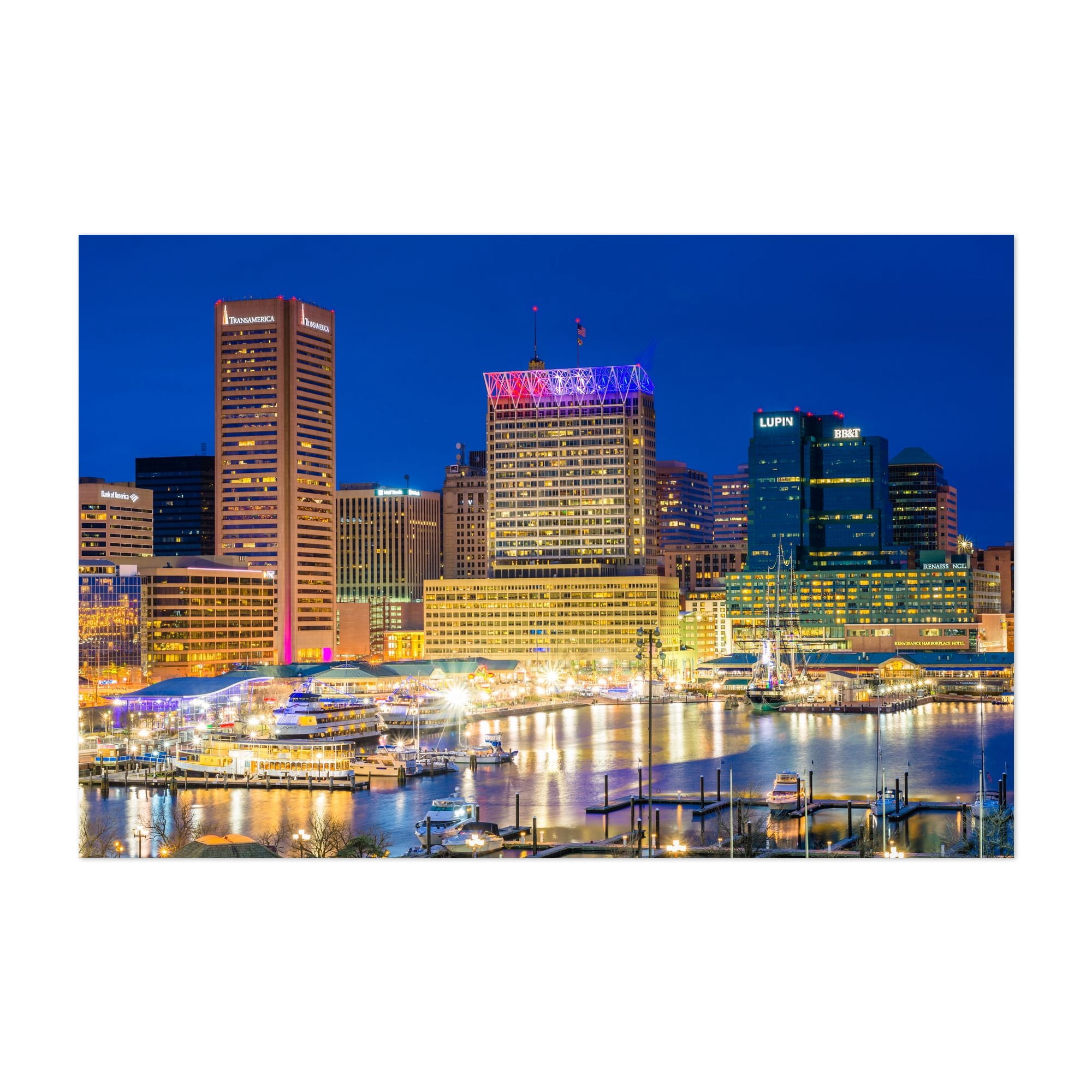 Inner Harbor Skyline - Baltimore Maryland Photography Cityscape Skyline ...