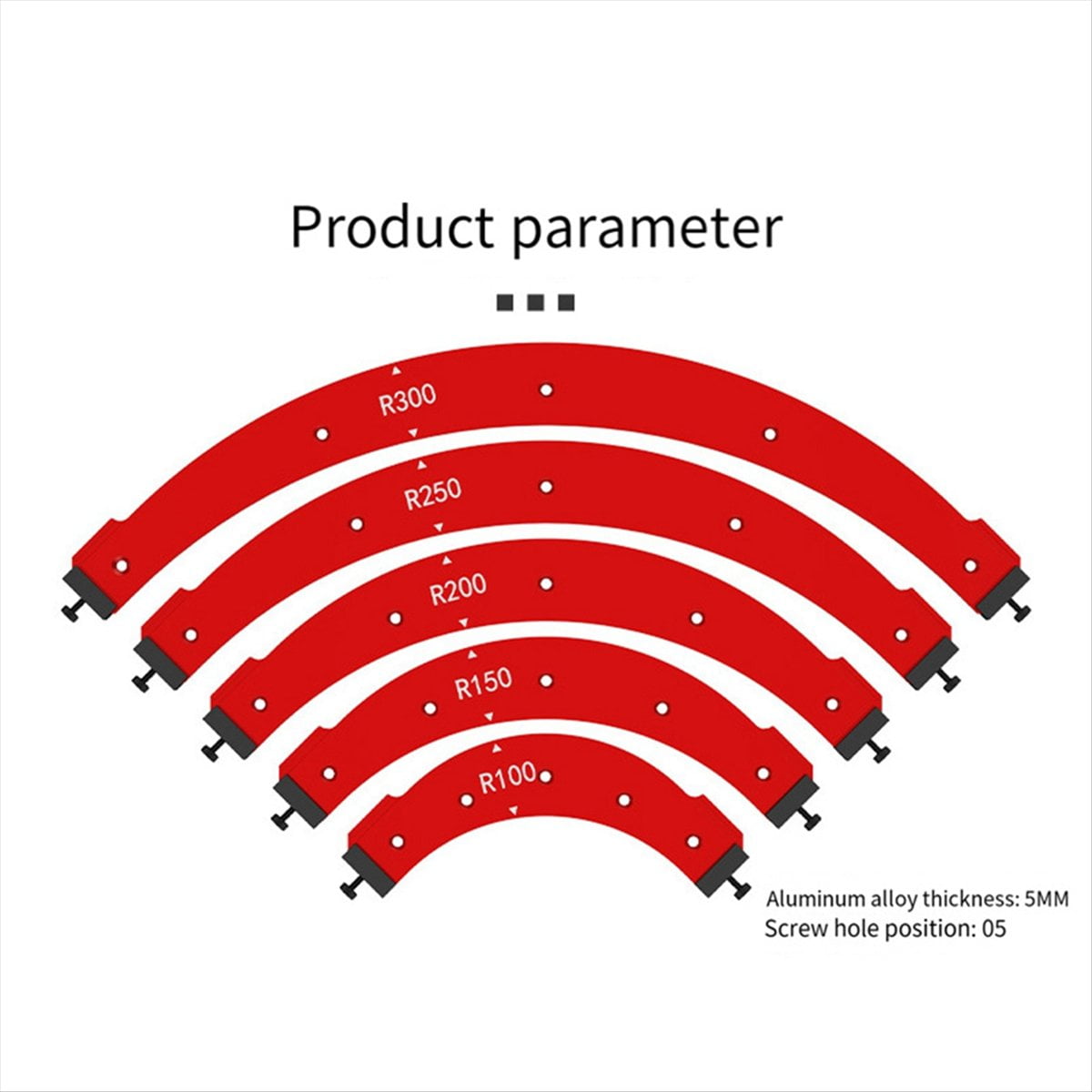 Inner/Outer Corner Large Arc Mold Electric Router Slotting Template ...