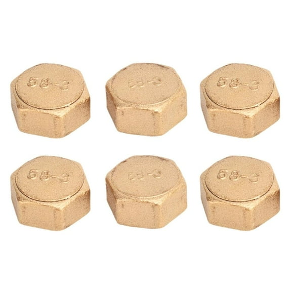 Inner Threaded Pipe End Covers Brass Threaded End Seals Corrosion ...