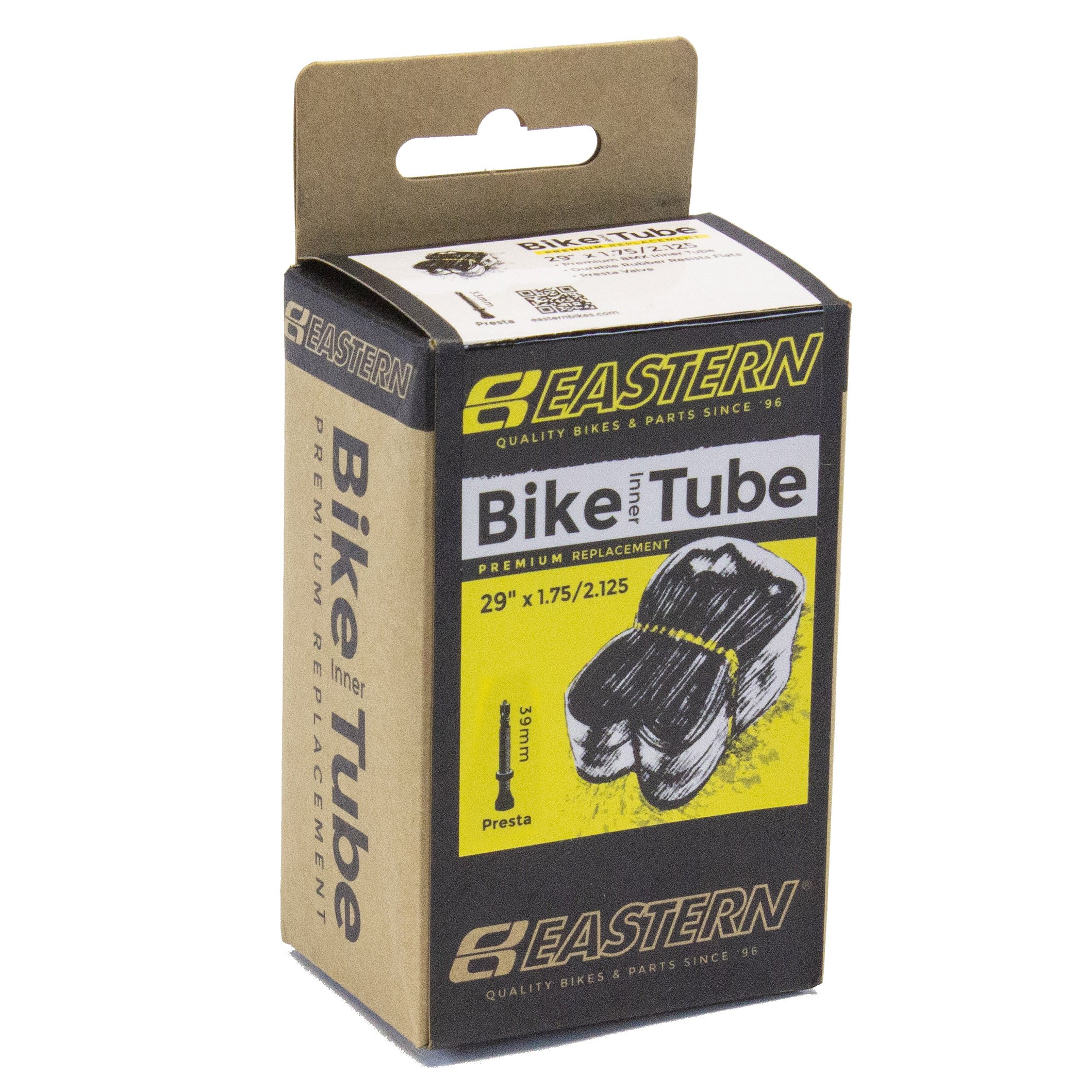 Inner Tube, 29"x1.75/2.125, Presta Valve 39mmL - Black - Walmart.com