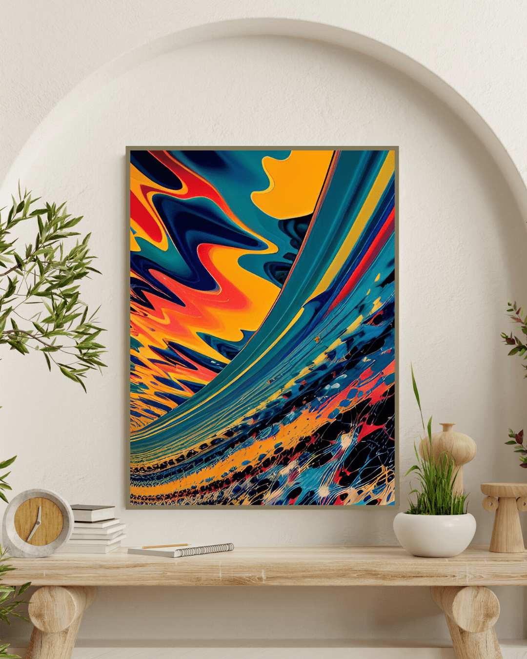 Inner Turmoil - Abstract Expressionism Canvas Wall Art - Walmart.com