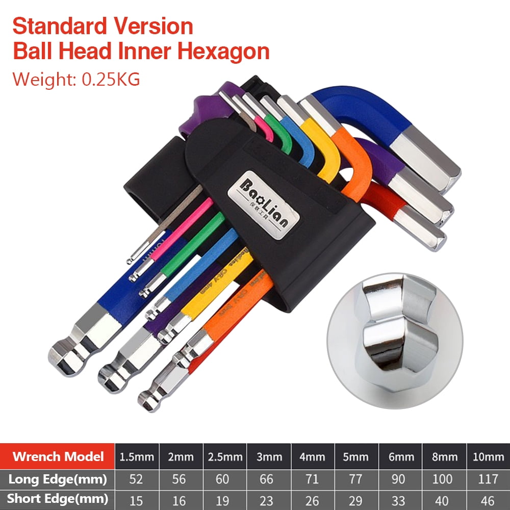 Inner hexagonal wrench universal set inner hexagonal screwdriver 6 ...