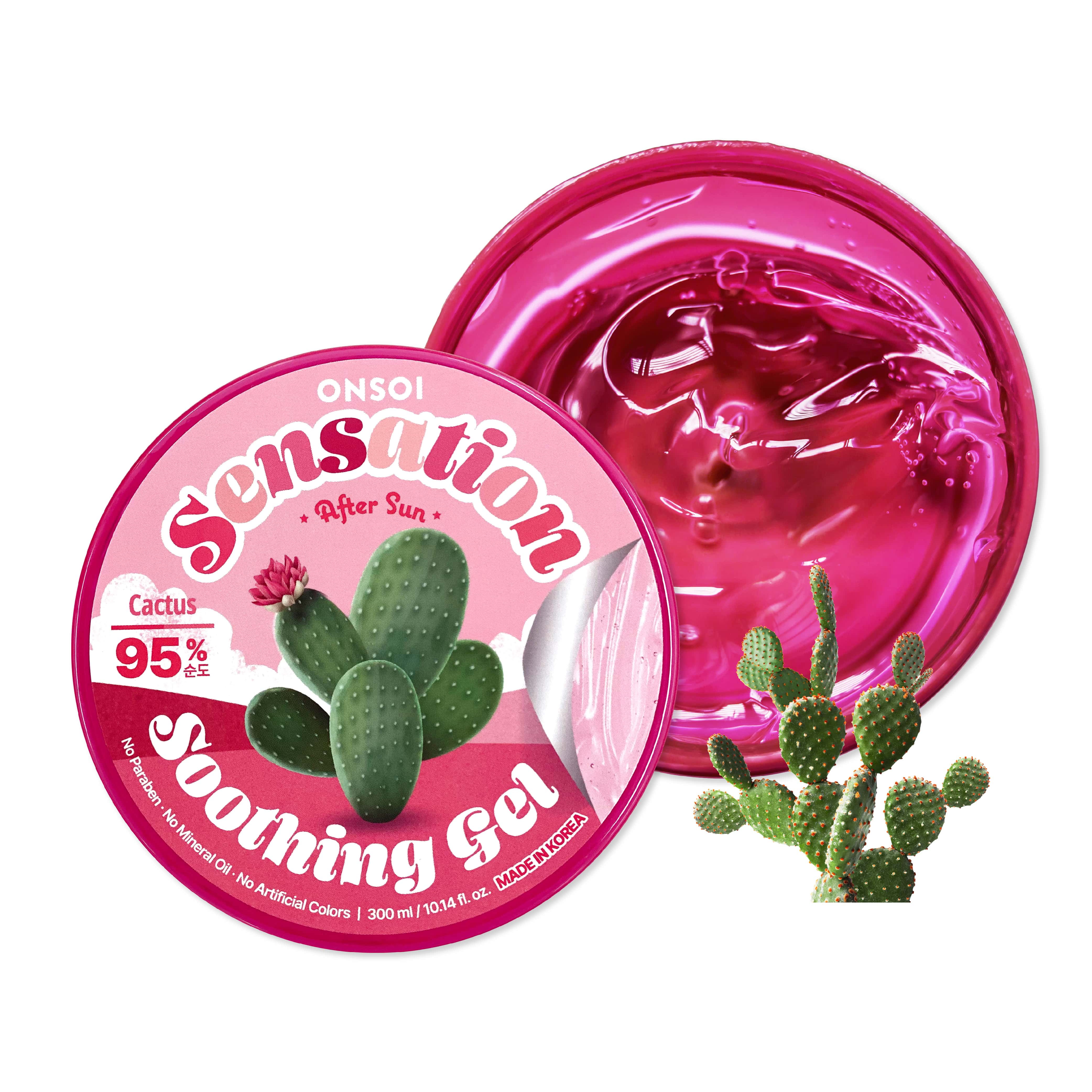 Innerest ONSOI Cactus Sensation Soothing Gel for Sunburn Relief ...