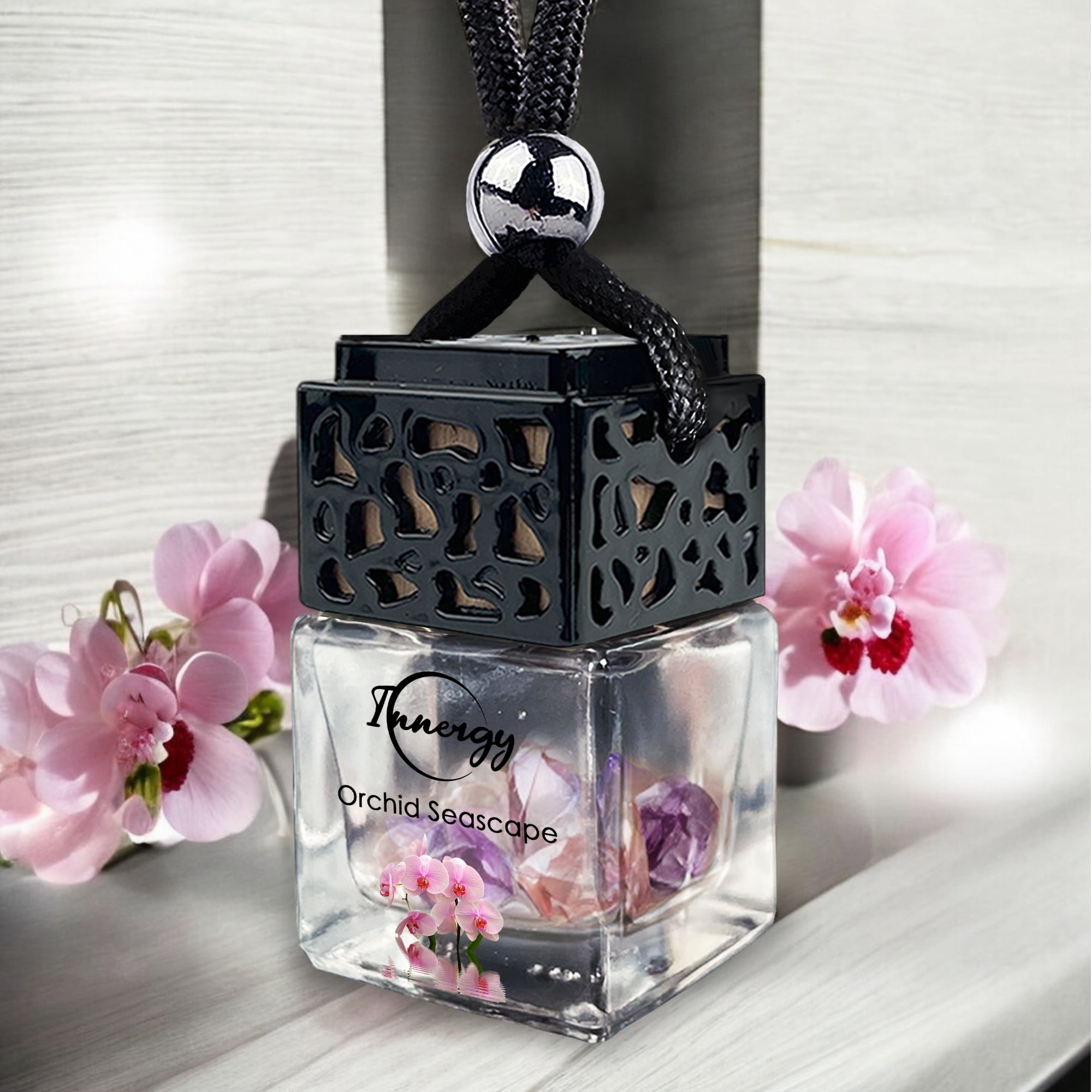 Innergy Orchid Seascape Scent Crystal Infused Car Air Freshener ...