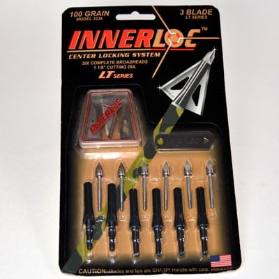 “Innerloc LT Series 3-Blade Broadheads” - 100 grains - Walmart.com