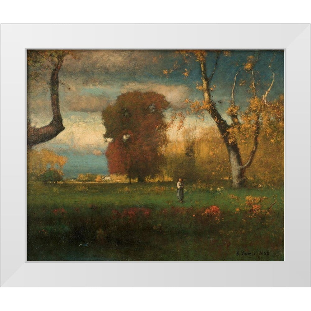 Inness, George 14x12 White Modern Wood Framed Museum Art Print Titled ...