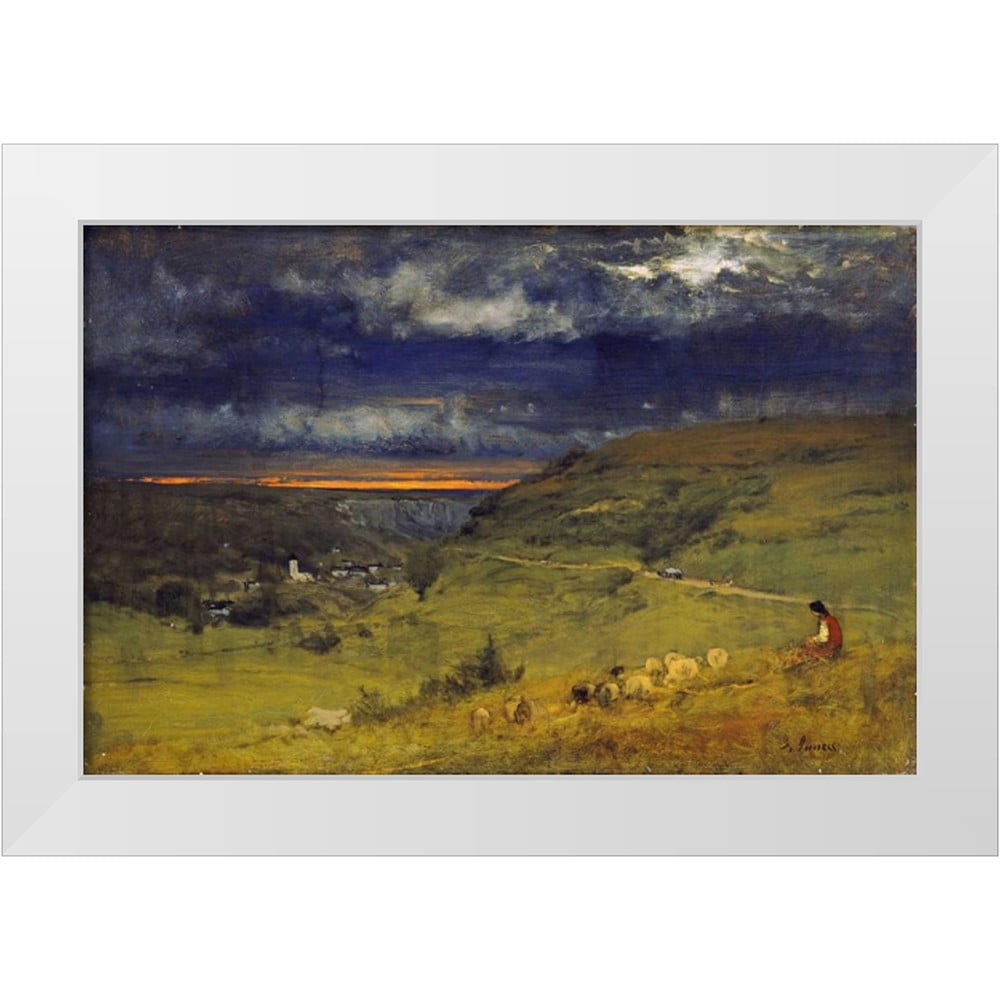 Inness, George 18x13 White Modern Wood Framed Museum Art Print Titled ...