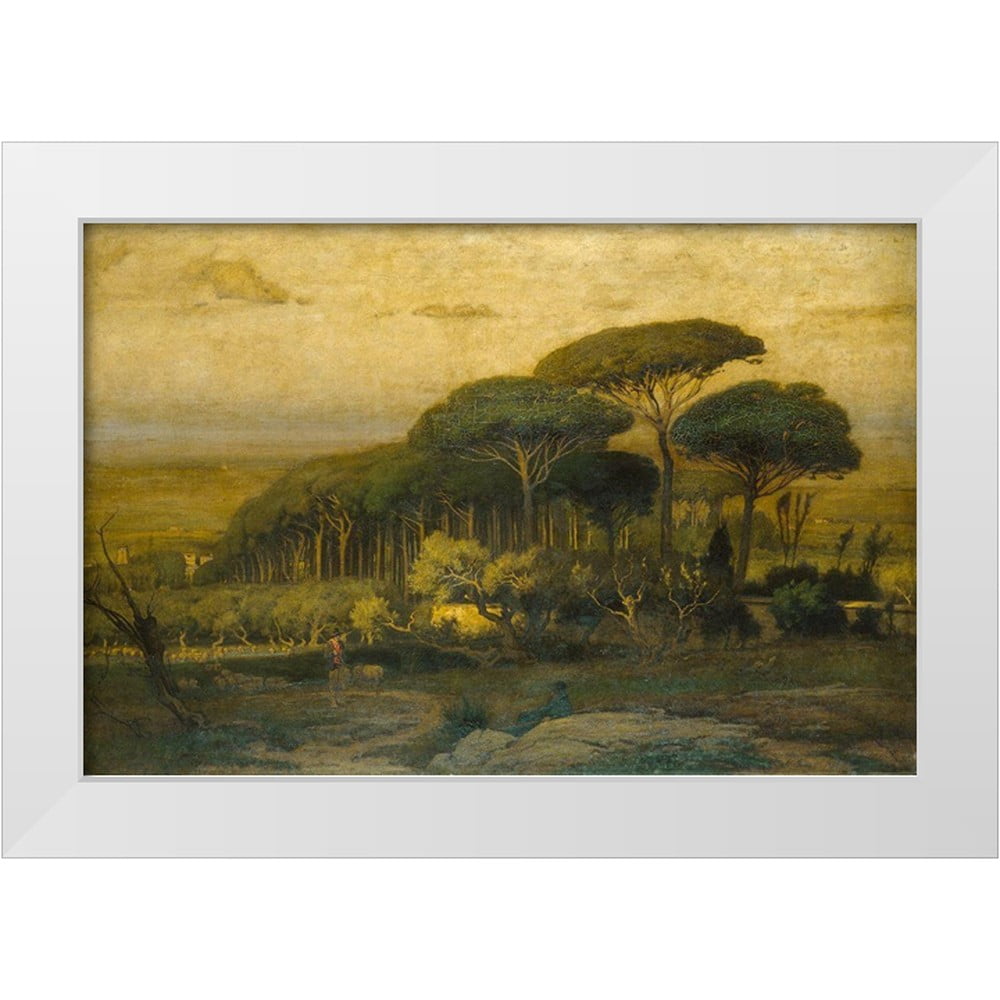 Inness, George 32x23 White Modern Wood Framed Museum Art Print Titled ...