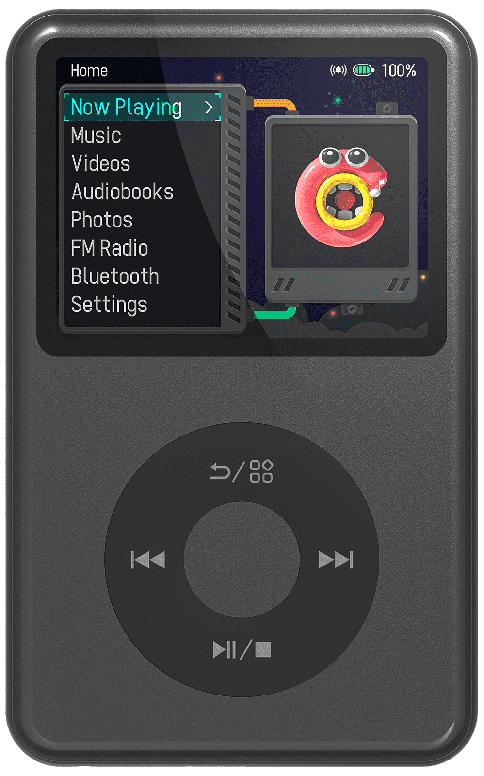 Innioasis 64GB Mp3 Player with Bluetooth, 2.4" Portable Mini HiFi Sound ...