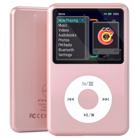 Innioasis 64GB Mp3 Player with Bluetooth, 2.4" Portable Mini HiFi ...