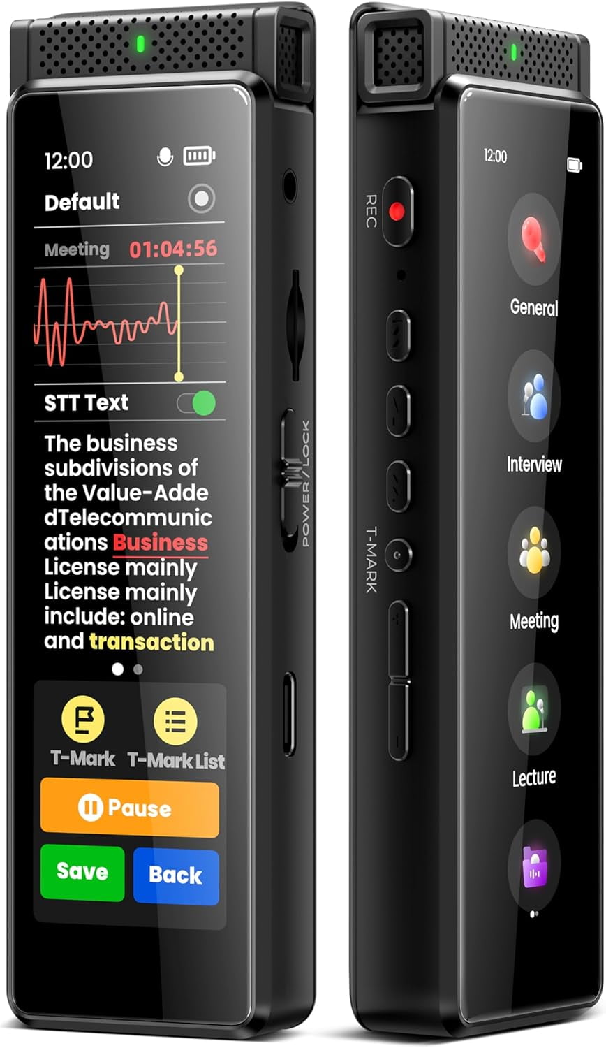 Innioasis 72GB Digital Voice Recorder with Playback, R1 Full ...