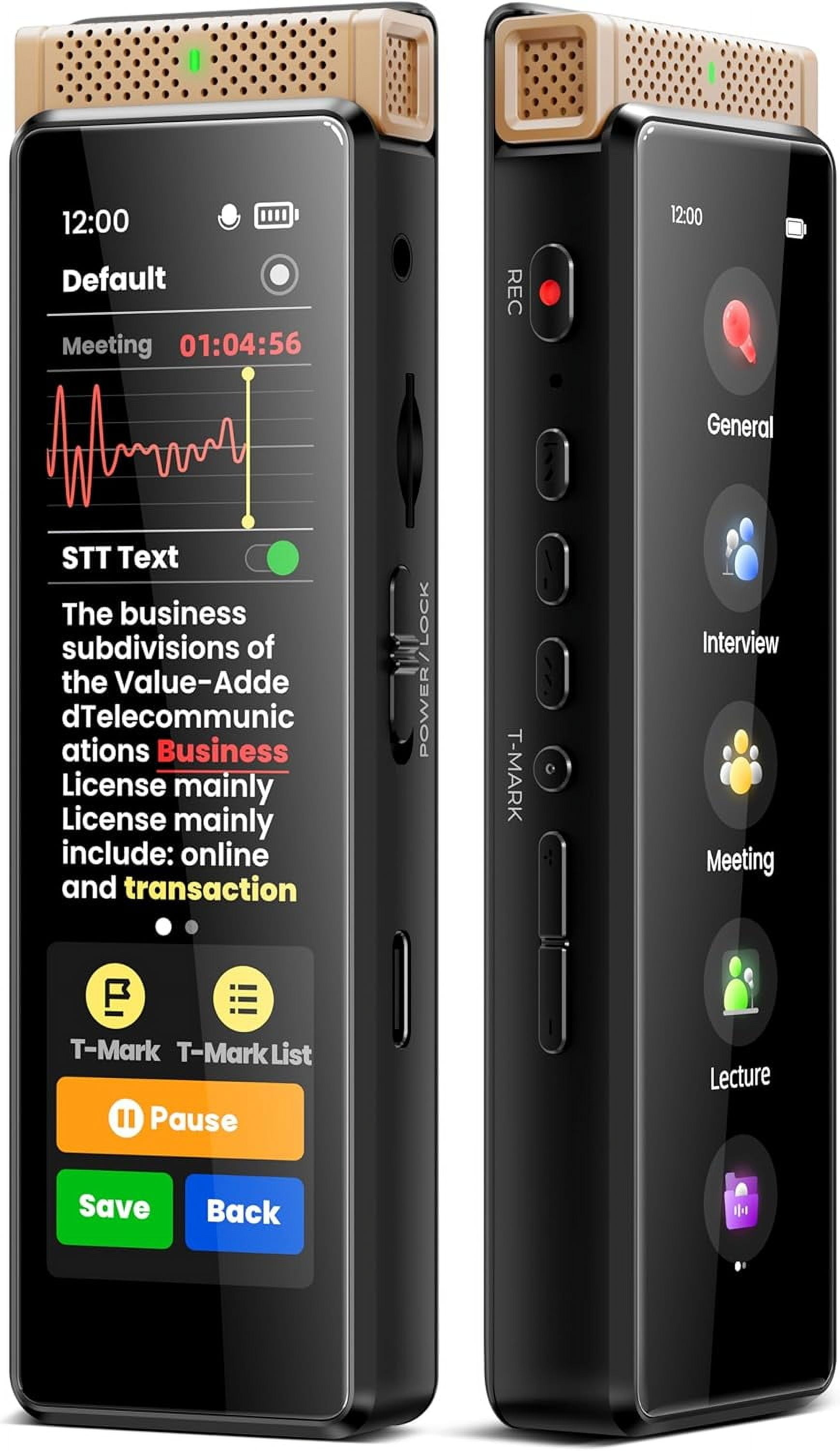 Innioasis 72GB Digital Voice Recorder with Playback, R1 Full ...